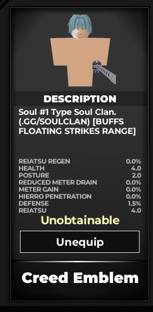 Creed Emblem | Type Soul CHEAPEST PRICE | eBay