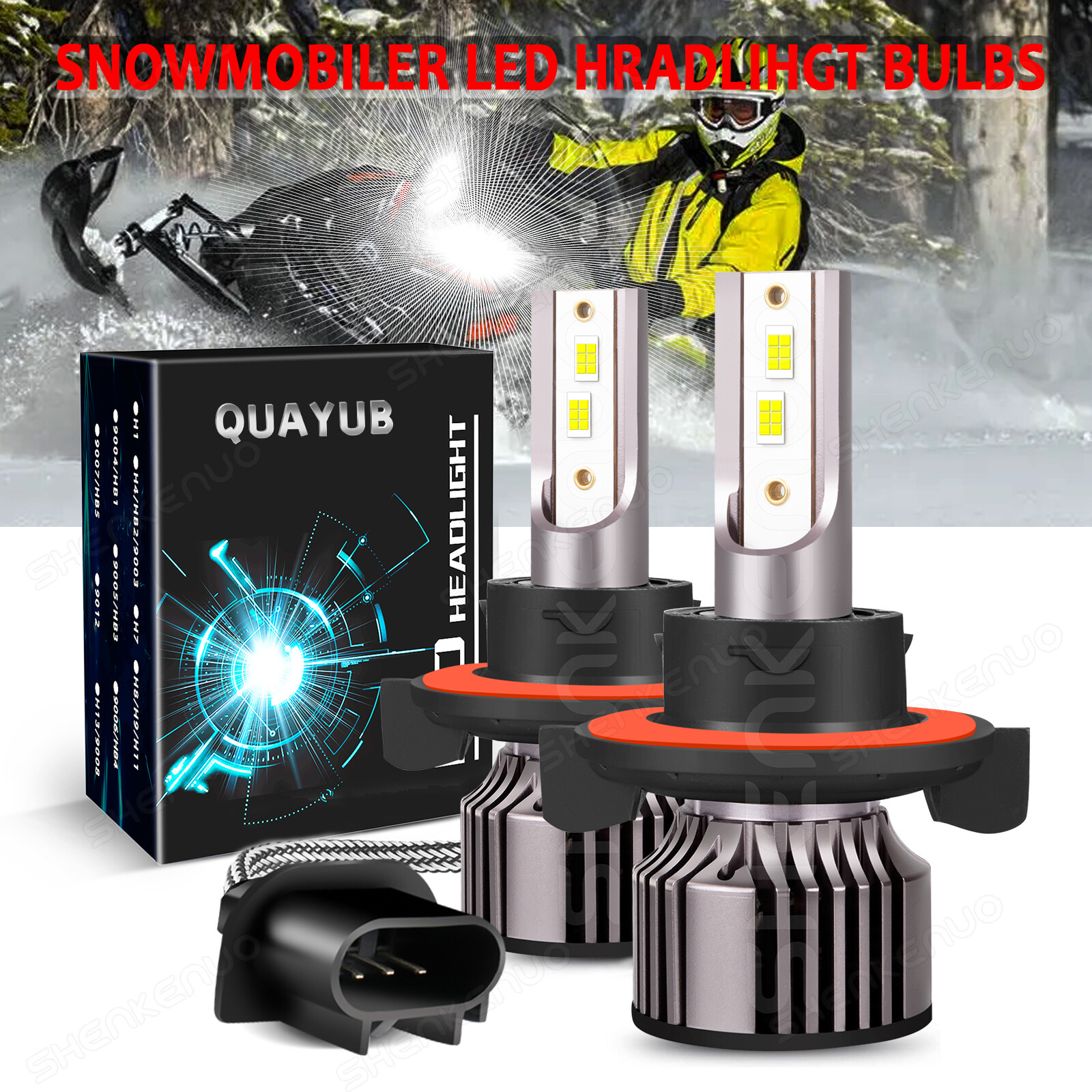 FOR 2021 SKI-DOO RENEGADE X-RS 900 ACE Turbo LED HEADLIGHT UPGRADE PLUG ...
