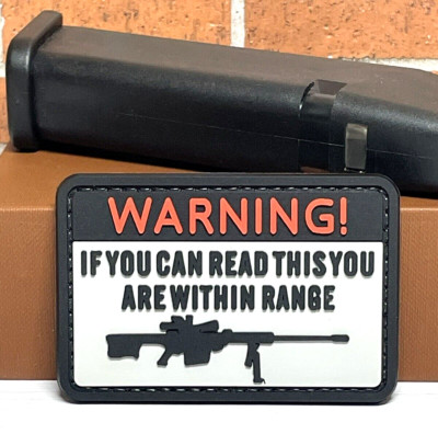 Sniper PVC Patch - Tactical Morale Sniper Warning Gun Patch - Hook Gun ...