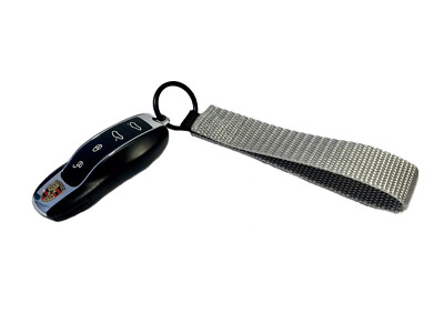 Porsche 911 GT3 RS Door Pull Style SILVER Key Strap Keychain 992 991 ...