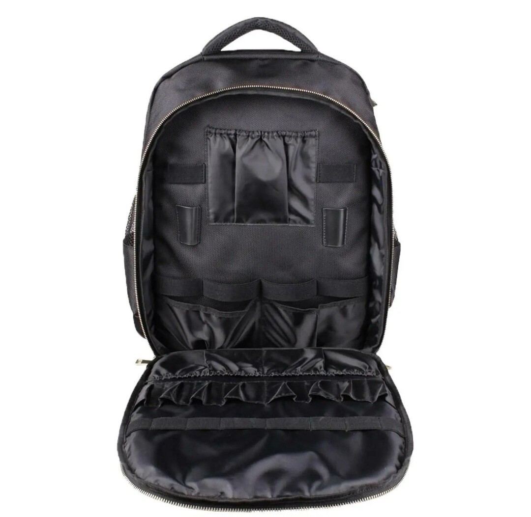Barber Stylist Backpack Travel Bag Box Case Organizer for Scissors ...