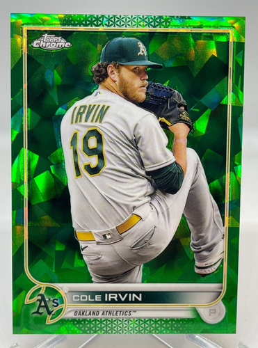 Cole Irvin 2022 Topps Update Sapphire Green Refractor #01/75 Oakland A ...