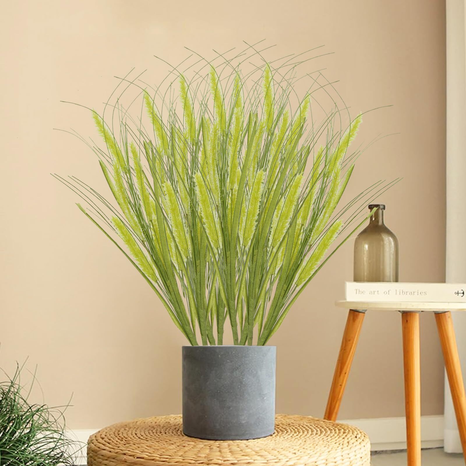 8PCS Artificial Foxtail Plants 20.5“ Fake Tall Onion Grass Faux Plant Artific... | eBay