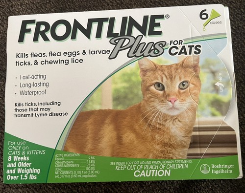 FRONTLINE PLUS CATS & Kittens - Flea and Tick Treatment 6 Doses | eBay