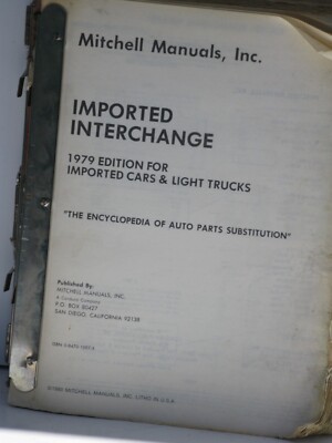 HOLLANDER Foreign Car Parts Interchange | eBay