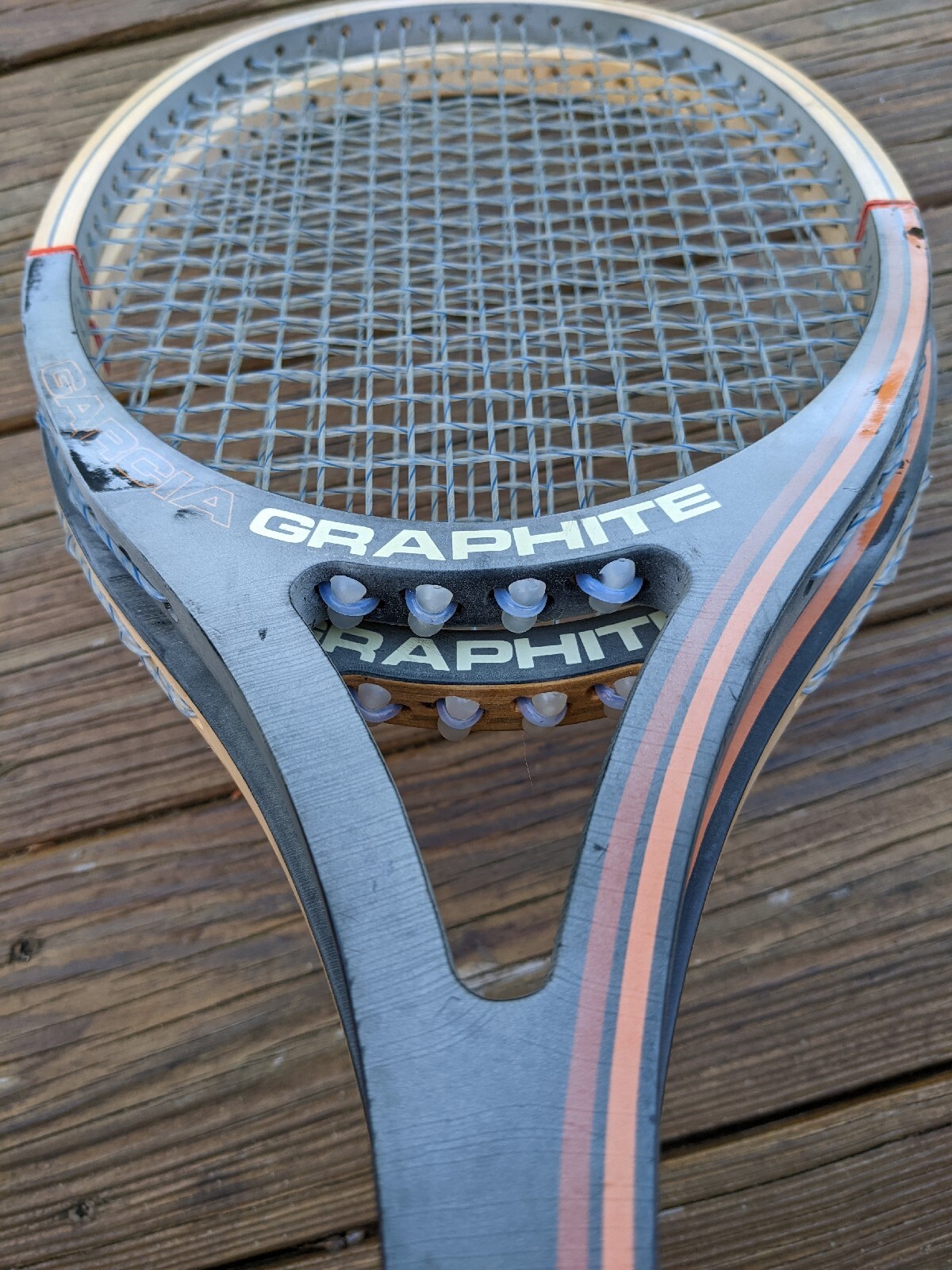 Garcia Graphite Wooden Tennis Racquet Set Of 2 With Frames Hardly Used ...