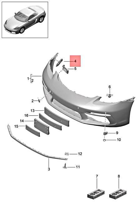 Genuine PORSCHE 718 Boxster Cayman 982 982C Bracket Left 982807055 | eBay