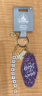 2025 Disney Parks Hannah Montana Rockstar Glitter Keychain NEW | eBay