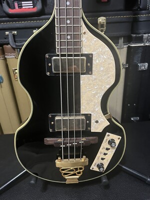 Jay Turser JTB-2B Violin Style Bass Guitar Black Gloss | eBay