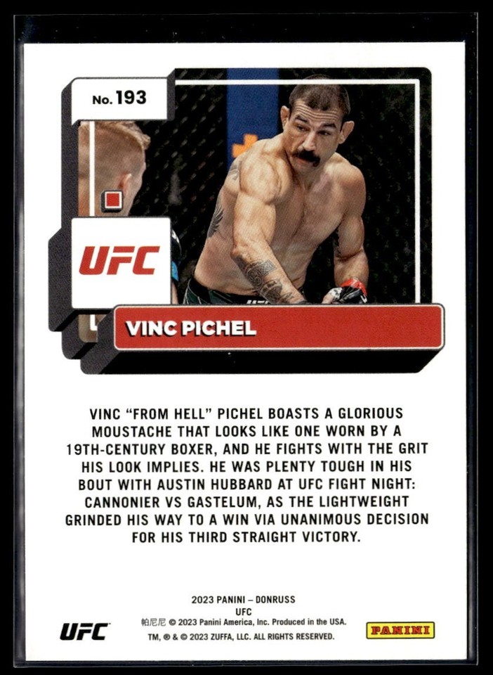 2023 Panini Donruss UFC #193 Vinc Pichel | eBay