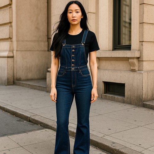 NEW Judy Blue Women's Size Medium Casual Retro Sleeveless Denim Flare Overall | eBay