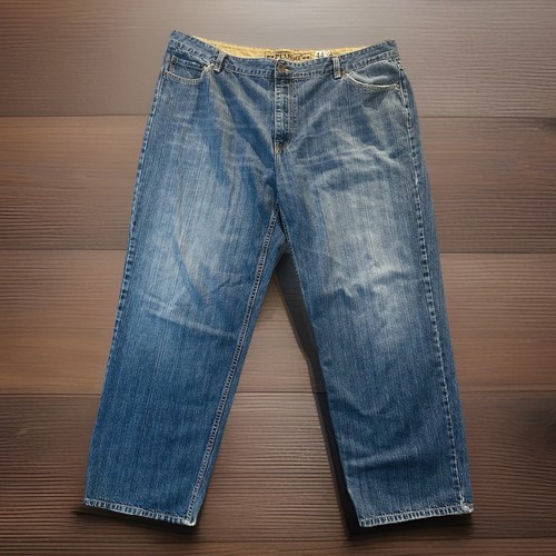 VTG Plugg Jeans Wide Leg Mens 44X32 Skater Grunge Y2K Baggy Distressed ...