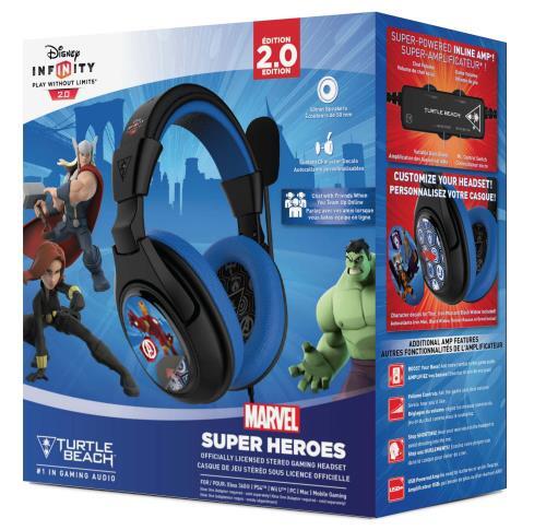 Headset Turtle Beach Micro New Marvel Super Hero Universal Jack 3.5 PS4 ...