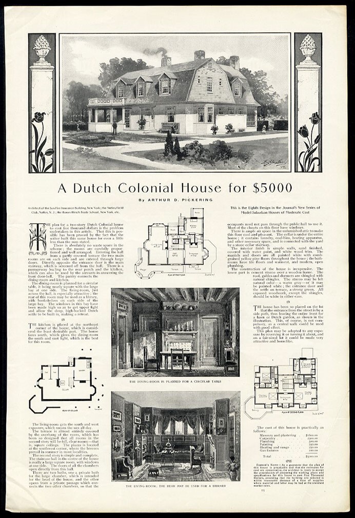 Historic Colonial House Plans