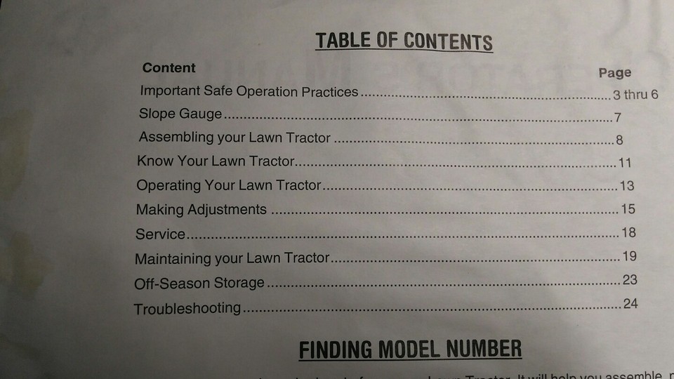 MTD Transmatic Riding Lawn Mower Tractor 660 thru 679 series Owners ...