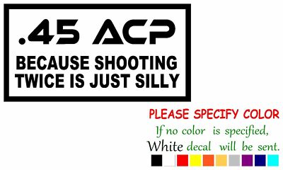 .45 ACP Because JDM Funny Vinyl Decal Sticker Car Window Bumper Wall ...