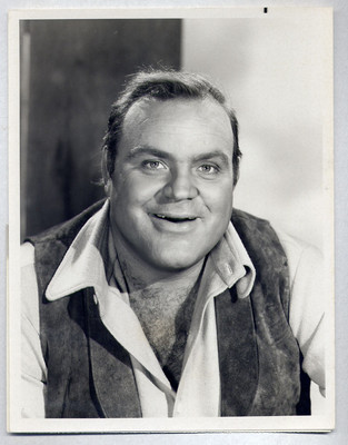 Dan Blocker in BONANZA 1970 Orig TV Photo w. snipe handsome loveable ...
