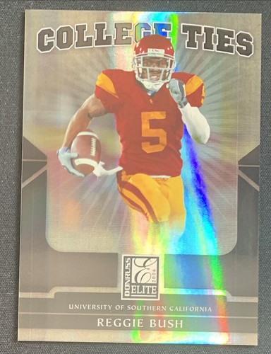 Reggie Bush 2006 Donruss Elite College Ties Black Rookie Card RC #18 ...