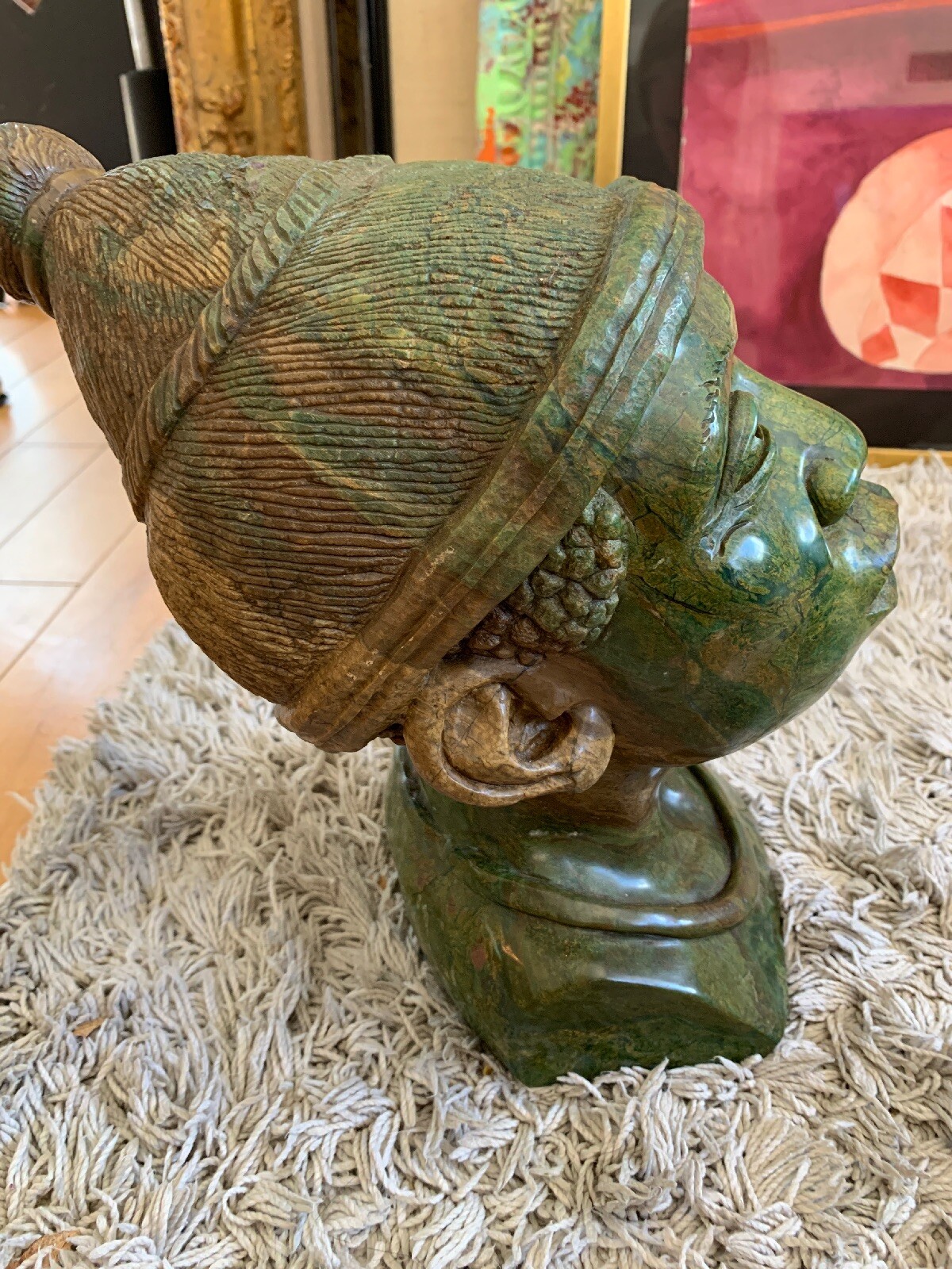 Green Verdite Stone Sculpture By Israel Chikumbirike The African ...