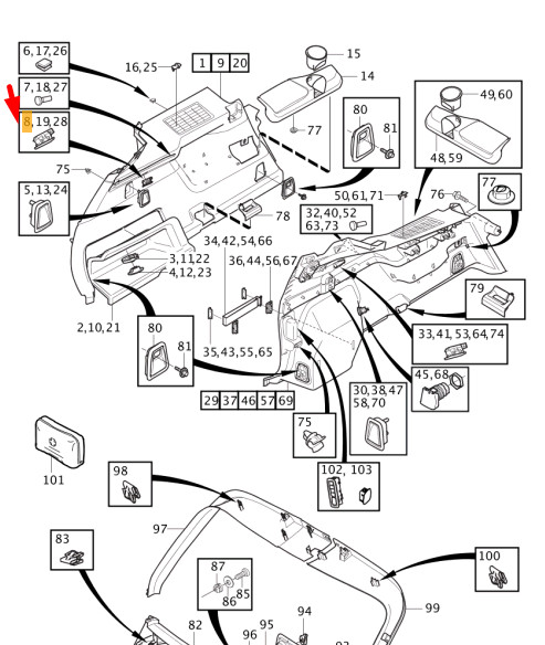 Genuine Volvo Rear Body Trim Cap 31699147 for sale online | eBay