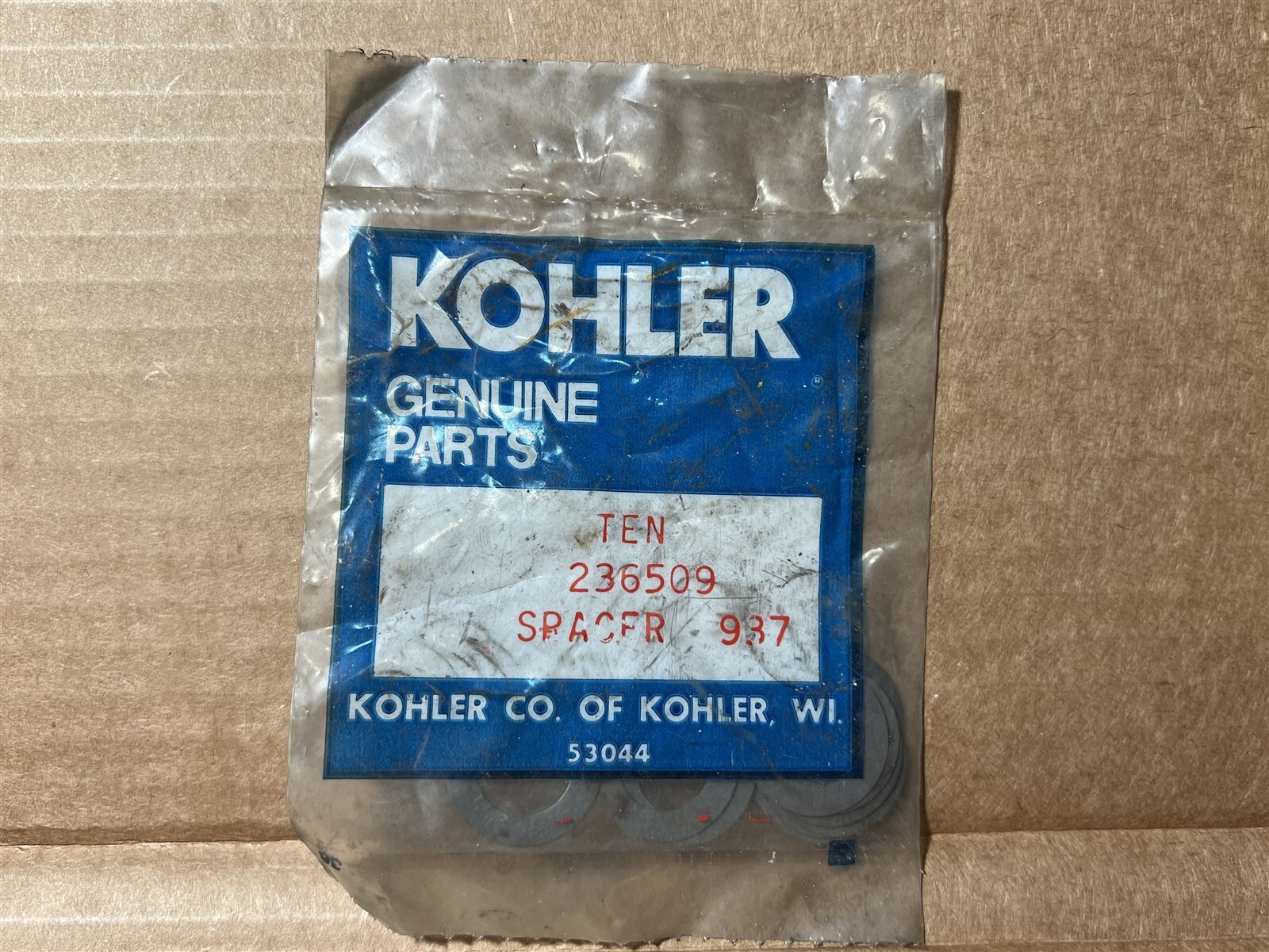 Kohler Original Equipment # 236509 spacer 937 PACKAGE OF 10 | eBay