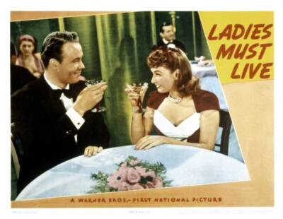 Ladies Must Live Lobby Card Wayne Morris Rosemary Lane 1940 Old Movie ...