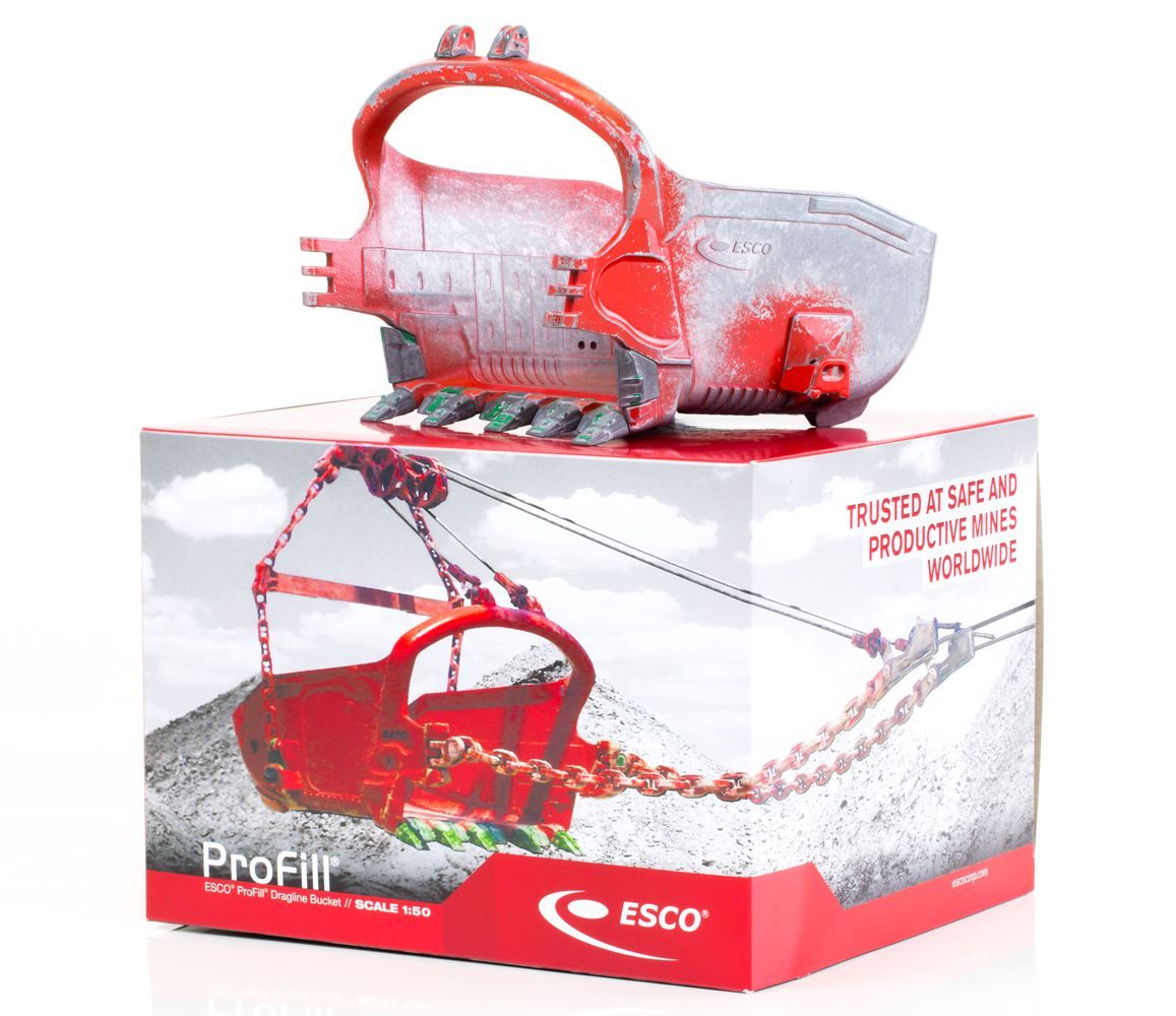 Drake Australian Load ESCO 155 Cubic Yard ProFill Dragline Bucket Worn ...