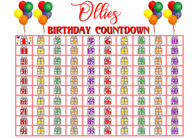 Countdown Number Charts Days Of School Countdown Place Value Chart