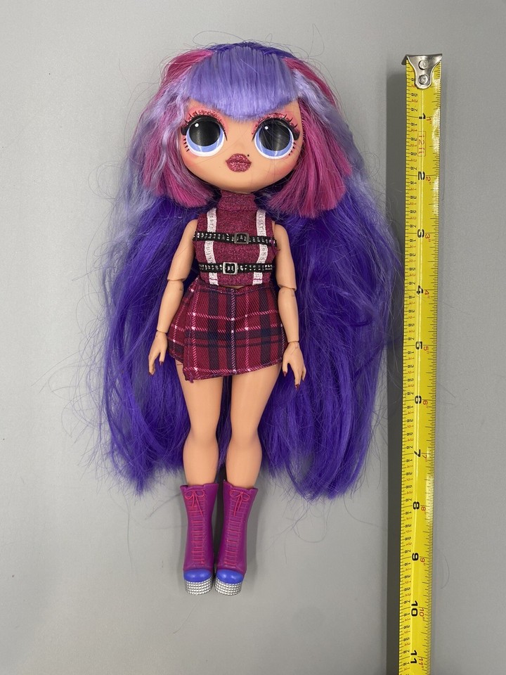 LOL Surprise OMG Shadow Winter Disco Fashion Purple Hair Doll | eBay