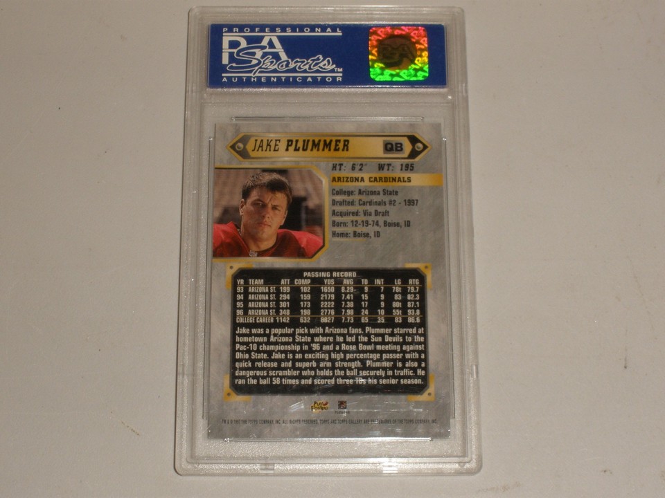 1997 Topps Gallery #23 Jake Plummer Rookie RC PSA 9 MINT | eBay