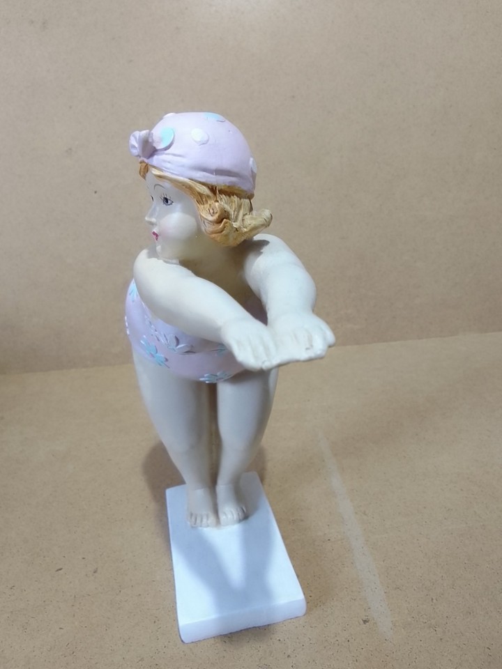 Bathing lady ornament, novelty item, "Candy Rose lady" | eBay UK