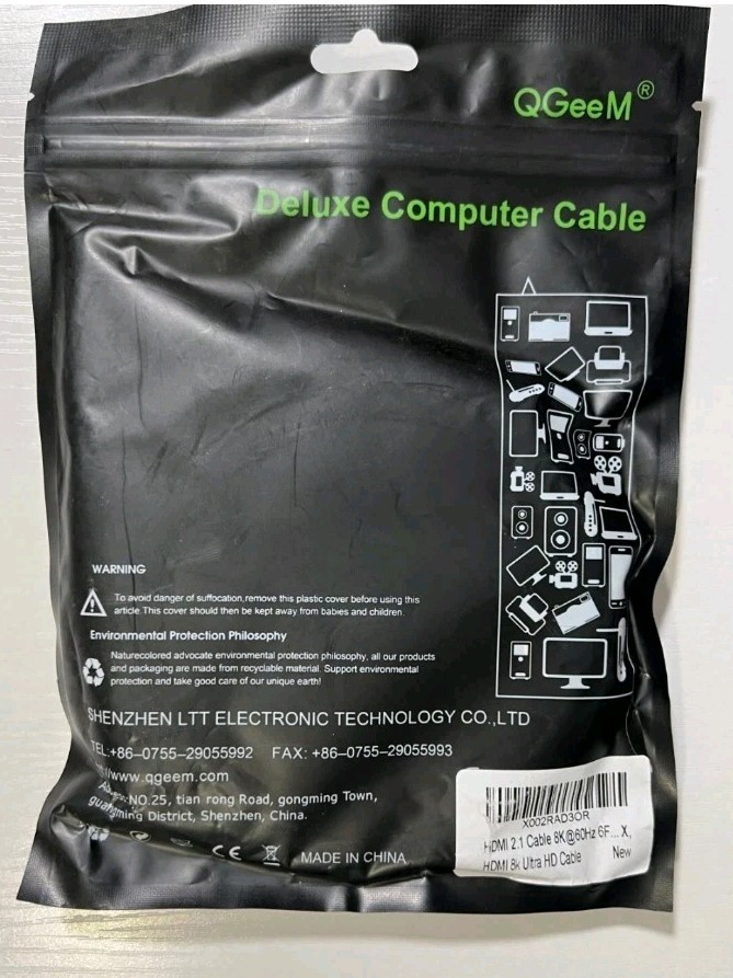 QGeem Deluxe Computer Cable HDMI 8K Ultra HD CABLE | eBay