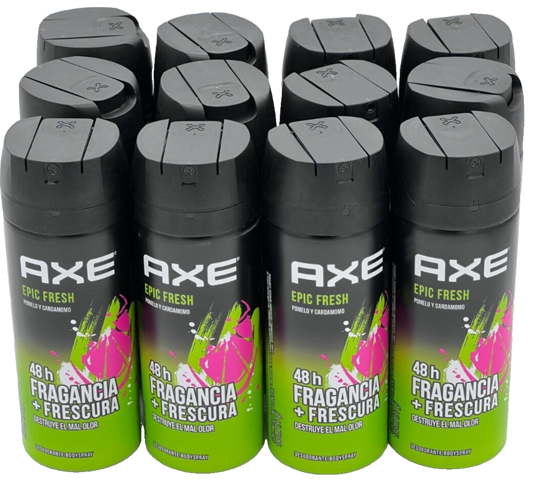 AXE BODY SPRAY EPIC FRESH 48 HOURS FRESH #12 PIECES 97 G 150 ML-FREE ...