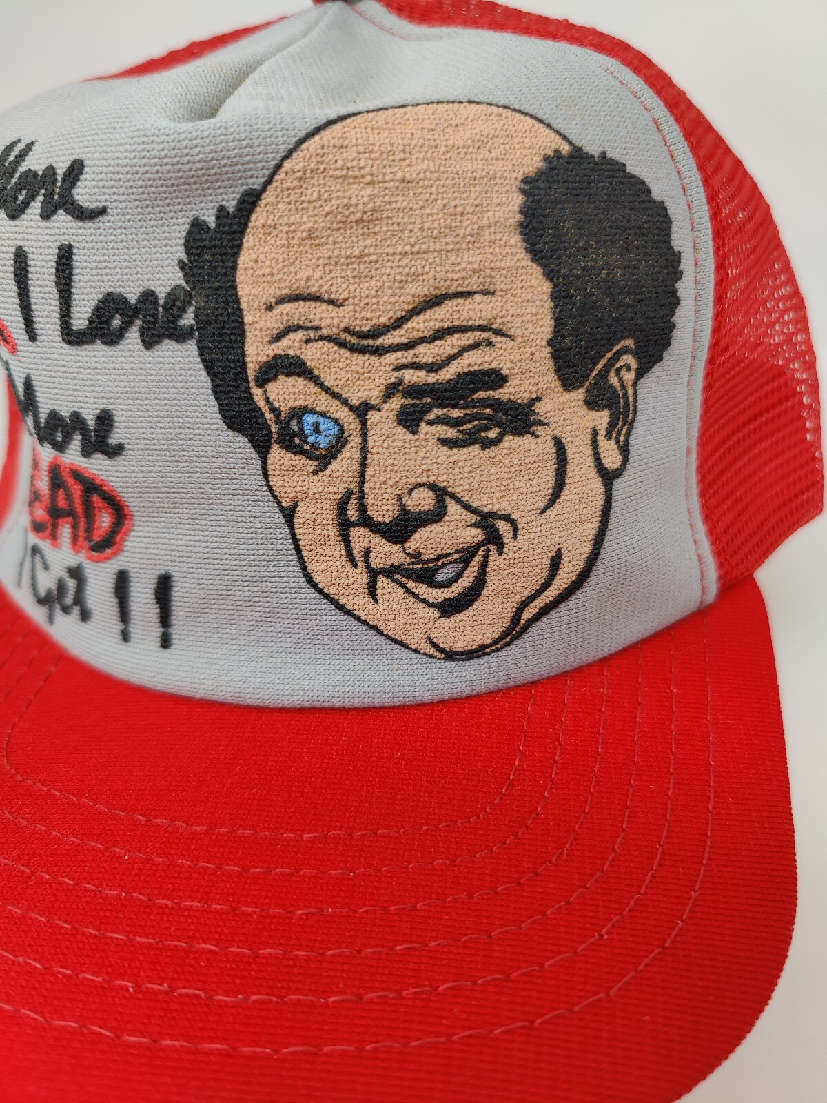 Vintage Trucker Hat More Hair I Lose More Head I Get Funny Crude Dirty ...