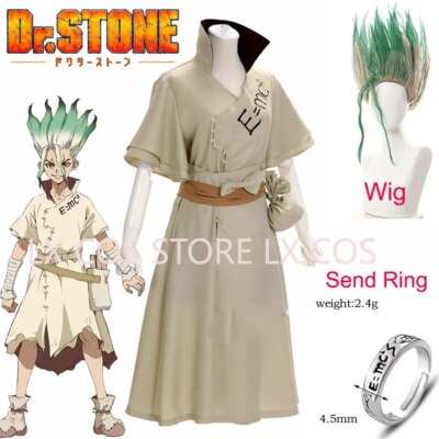 Dr. Stone Anime Doctor Stone Senku Ishigami Cosplay Costume Adult Men ...