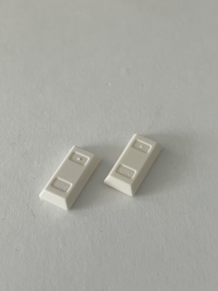 LEGO parts 99563 (2pcs) Minifigure, Utensil Ingot Bar Gold | eBay