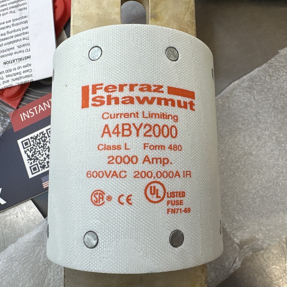 A4BY2000 Ferraz shawmut 2000 amp class l fuse 600v | eBay