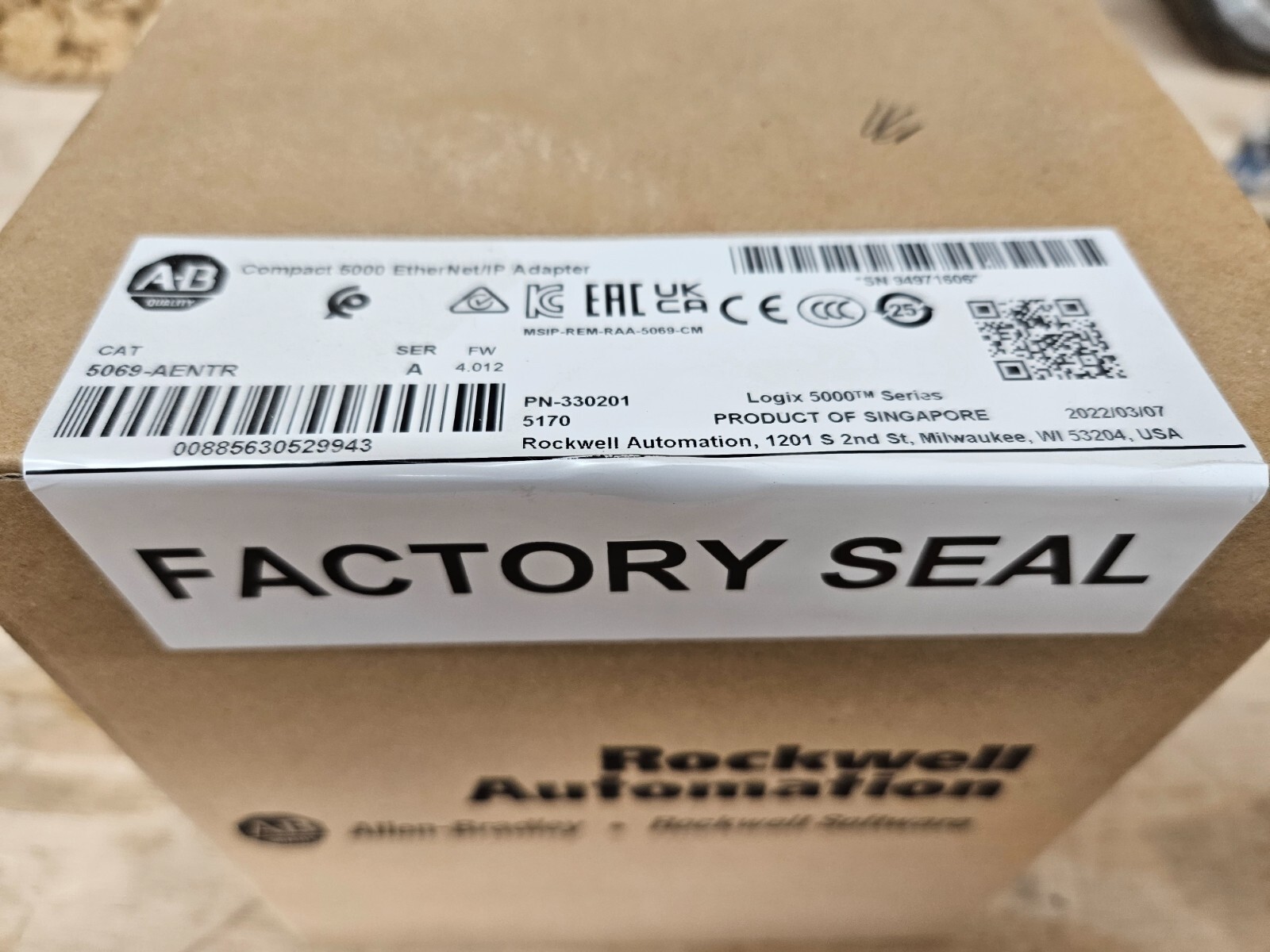 New Sealed Allen-Bradley 5069-AENTR Compact 5000 EtherNet/IP Adapter ...