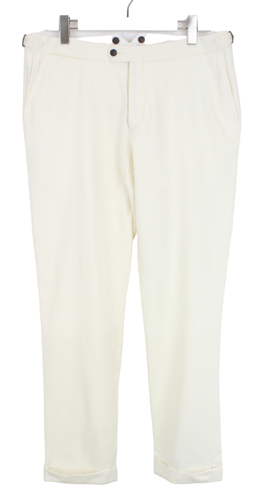 SUITSUPPLY Jort Trousers Men's UK 42 / W36 Wool Turn Up Belted Button ...