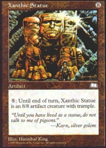 Xanthic Statue PL/MP, English MTG Weatherlight 412897559439| eBay