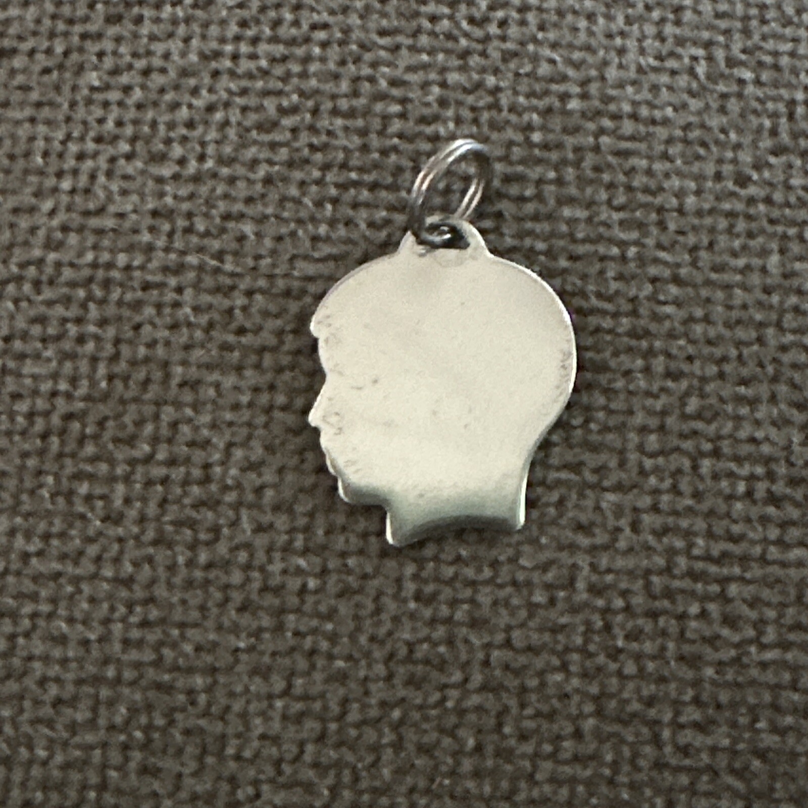 STERLING SILVER BOY PROFILE SILHOUETTE CHARM - Gem