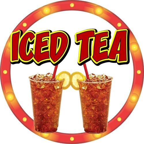Iced Tea DECAL (Choose Your Size) Snack Concession Food Truck Sticker ...