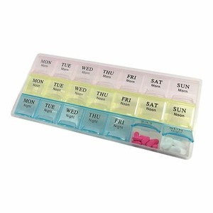 Weekly Pill Box Daily Organiser Medicine Tablet Dispenser 7 Days 21 ...