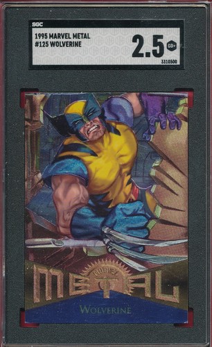 METAL WOLVERINE SGC 2.5 GOOD+ GRADED 1995 MARVEL COMIC MC #125 VINTAGE ...