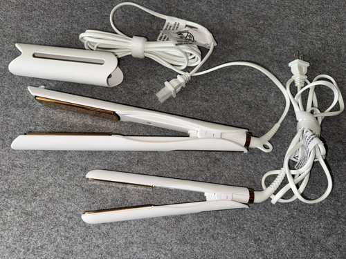 Kristin Ess 3-in-One Titanium Flat Iron Hair Straightener + Smaller ...