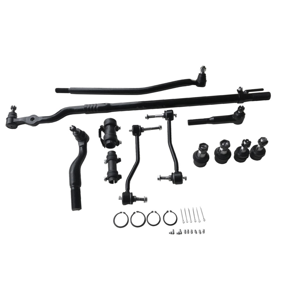 12pcs Front Drag Link Ball Joint Sway Bar Link Kit for 2000-2005 Ford ...