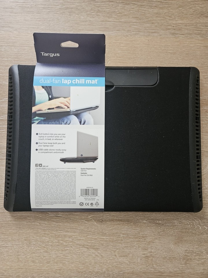 Targus 17-inch Dual Fan Lap Chill Mat Laptop Cooling Pad Soft Bottom | eBay