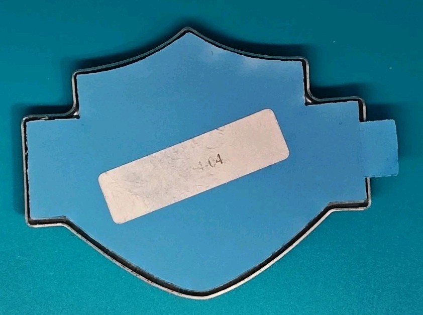 HARLEY NAMEPLATE MEDALLION BAR & SHIELD PEEL & STICK ANYWHERE MADE IN ...