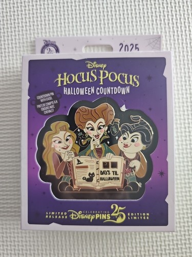Disney Jumbo Pin - Hocus Pocus Halloween Countdown Clock 2025 | eBay