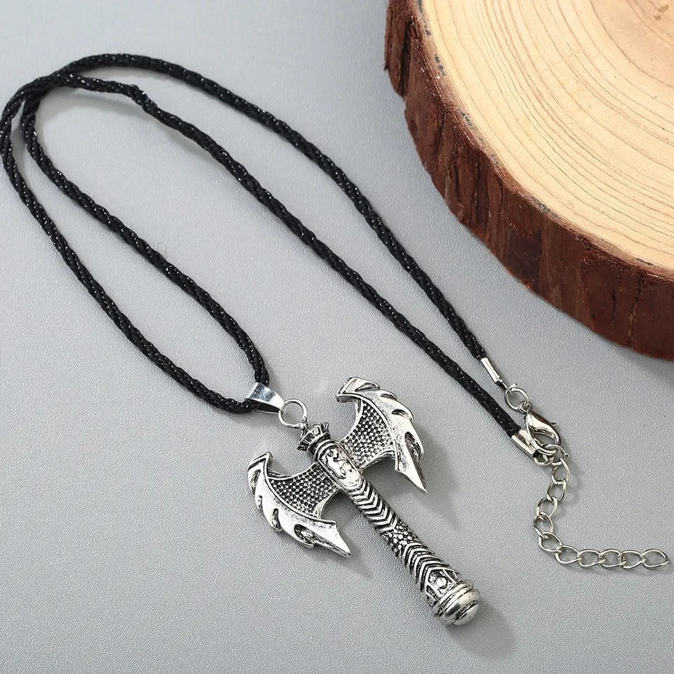 Ancient Greek Viking Axe Necklace Tone Mythical Charm Unisex Gift | eBay